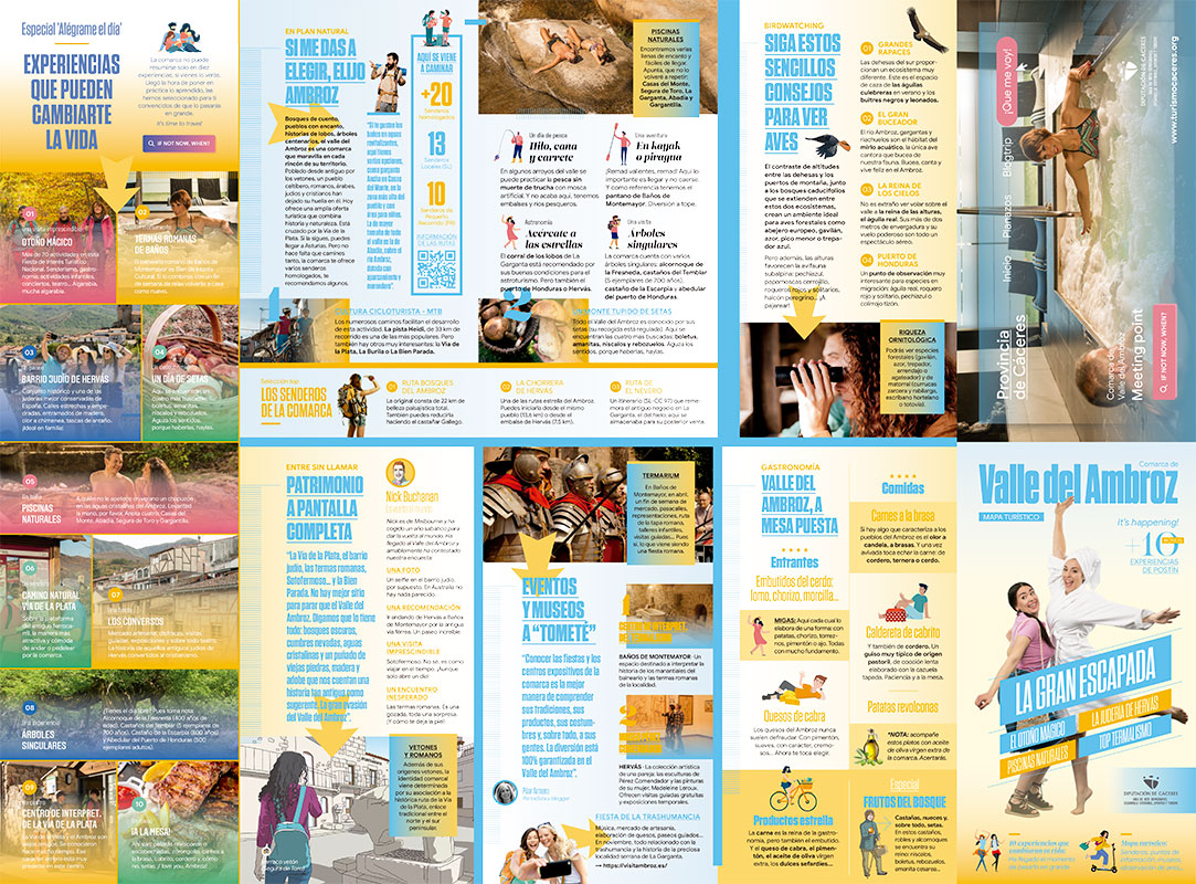 Mapa del Valle del Ambroz - Turismo Ambroz-Cáparra